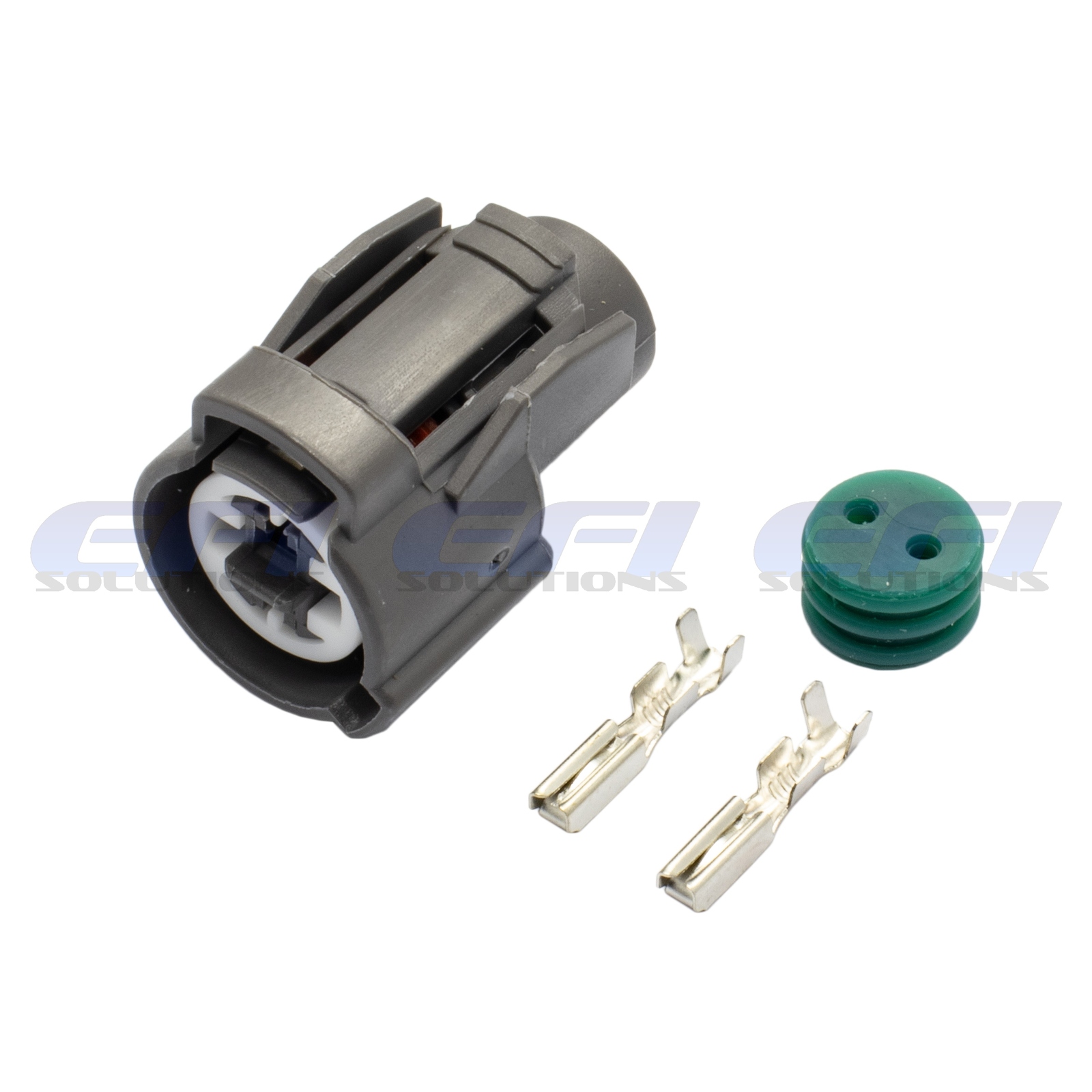2 Pin Grey (Round) Connector Common To "Honda"
