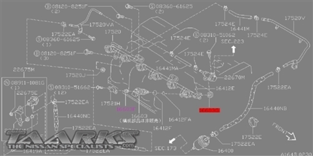 Genuine Nissan Injector Fuel Rail Insulators (RB / VQ / TB) "R33, WC34 ...