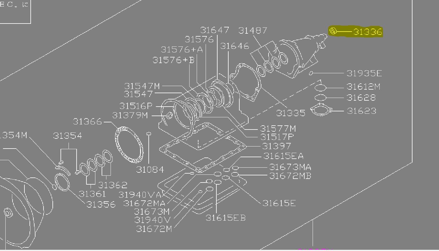 Rear Gearbox Seal (AUTO) "E50, A31, C33, C34, C35, R32, R33, R34, V35 ...