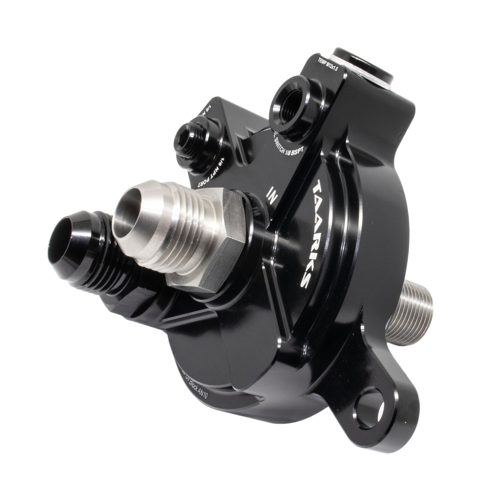 TAARKS Oil Filter Block Adapter Black AN10 "fits Toyota 1JZ / 2JZ ...