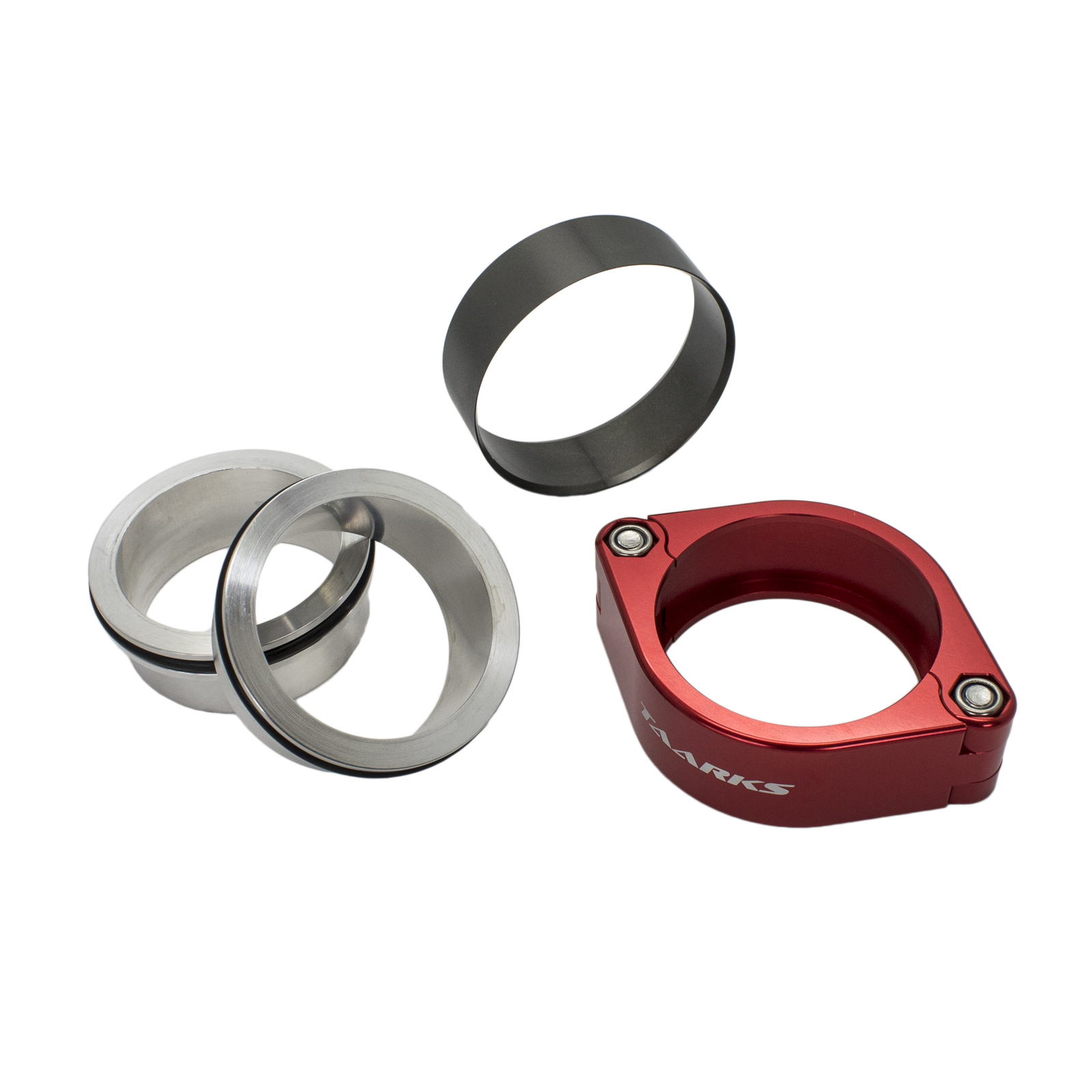 Quick Release Intercooler Pipe Clamshell Weld On Clamp "2.0 Inch" (Red)