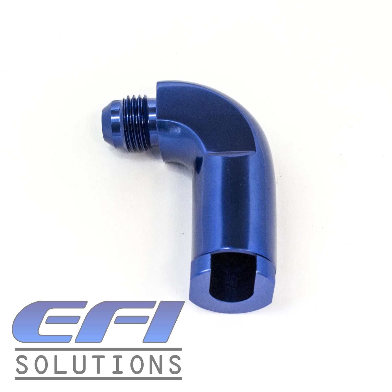 EFI Fuel Fitting 90 Degree Quick Connect 3/8 ID Tube To Male AN6 803-02