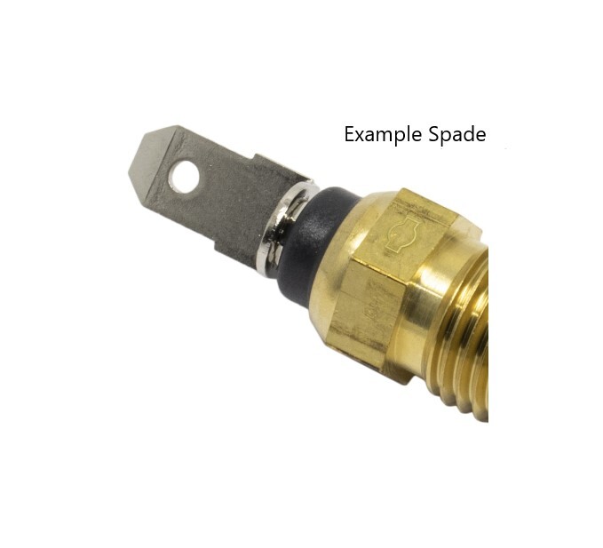 1 Pin Connector Spade lock Fits 6.3mm Spade " Temp Gauge Senders"