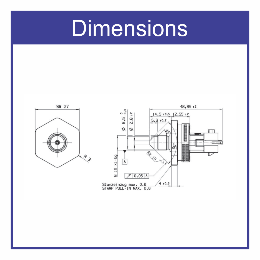 Genuine Bosch Fluid Pressure Sensor 0261230365, Fuel, Oil 10bar 150psi ...