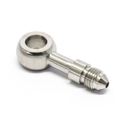 Banjo Straight 10mm ID To Male AN3 (Long) Stainless Steel