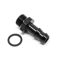 Straight AN6 ORB to 3/8 Barb Fitting (Black) 414-06-06