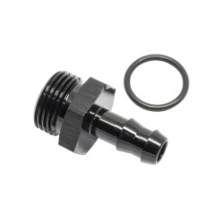 Straight AN12 ORB to 3/8 Barb Fitting (Black) 414-06-06