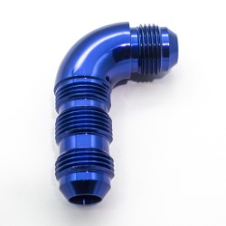 90 Degree Full Flow Bulkhead Fitting AN8 533-08