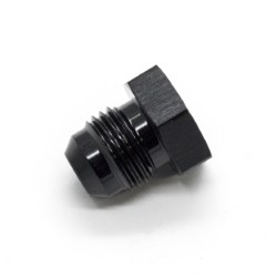 Male Flare Plug Fitting AN4 (Black) 820-04BLK