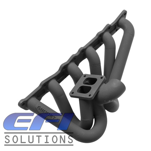 6Boost Exhaust Manifold RB20, RB25, RB26 T4 High Mount Split Pulse External Gate